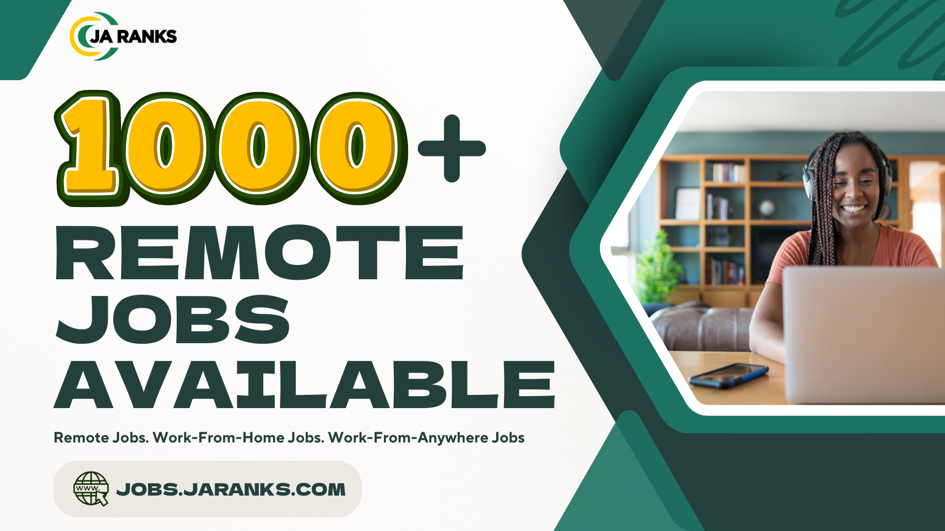 Remote Jobs, Work From Home & Work From Anywhere | JA Ranks